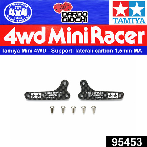 HG Carbon Side Stays for MA Chassis (1.5mm) ITEM 95453 | dardo-giochi