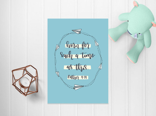 Esther Paper Plane A4 Print | god-at-my-house