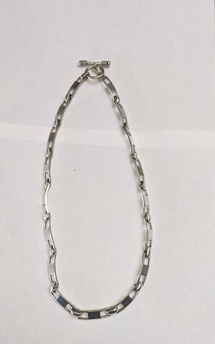 Sterling Silver Rectangle Link Chain | Aunt Teeks