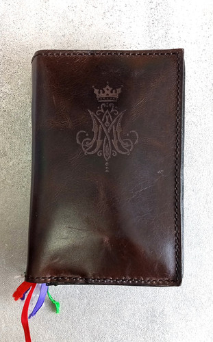 1945 St. Andrews Dark Brown Leather Missal Cover | Holy Queen Handmade