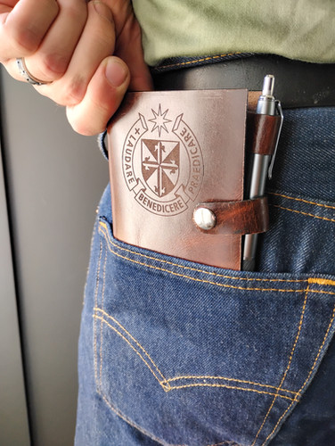 Custom Passport Size Catholic Refillable Leather Size Journal Cover ...