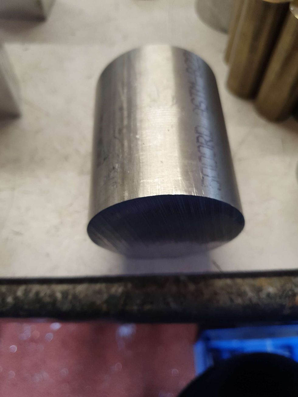 Aluminium Round billet . 2.5" Dia | Metal Bar Ends