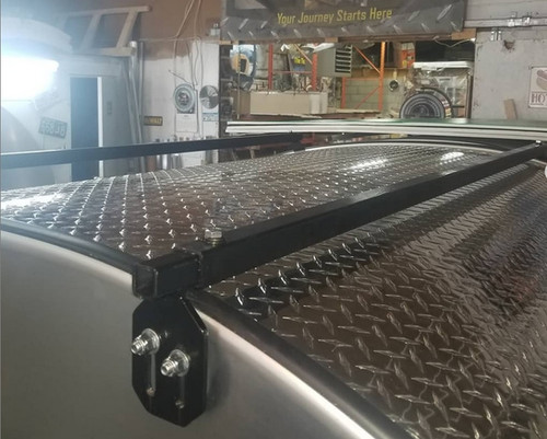 Custom roof rack " The Black Rack" | teardroptrailer