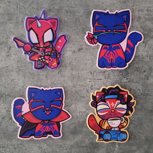 Spider Kitty Sticker Bundle | AkbarsWorkshop
