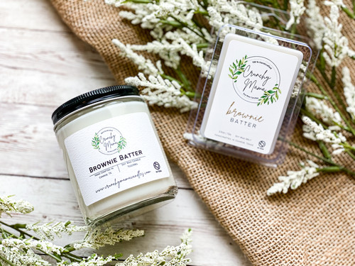 Brownie Batter Candle & Wax Melt | Rich Chocolate Scent by Crunchy Mama ...