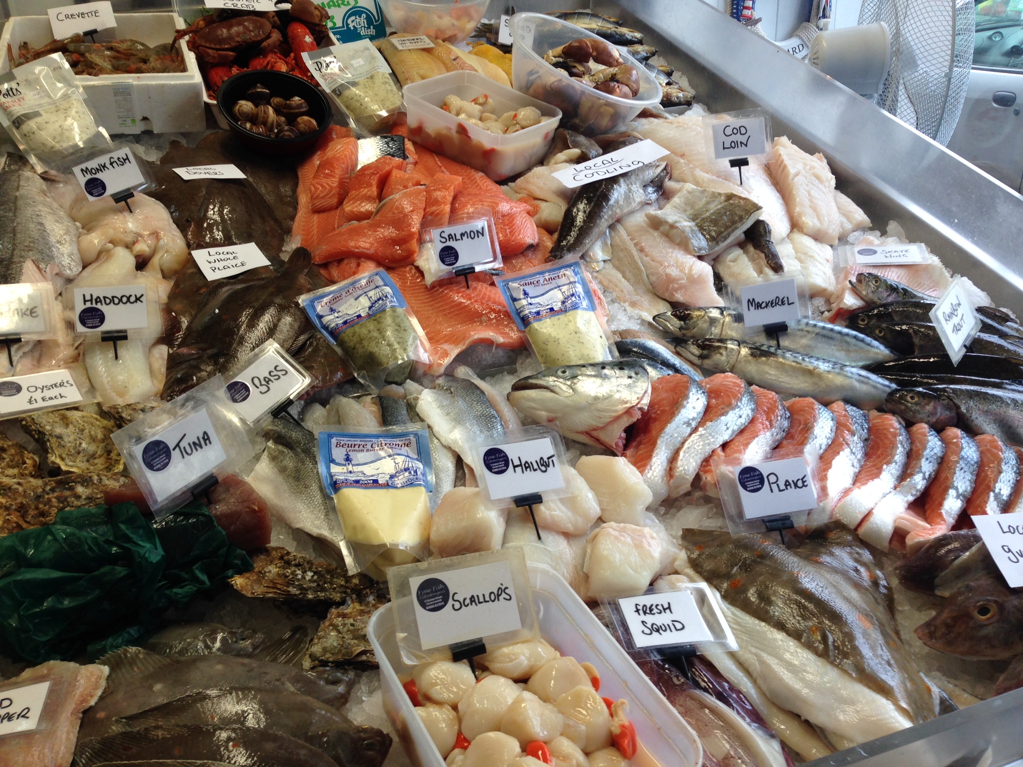 Fyne fish fishmongers Cockermouth Cumbria, Fishmongers Seafood deli Su