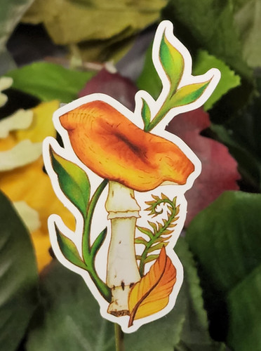 Mushroom Tattoo Flash Vinyl Sticker | Wolfsbane Creates