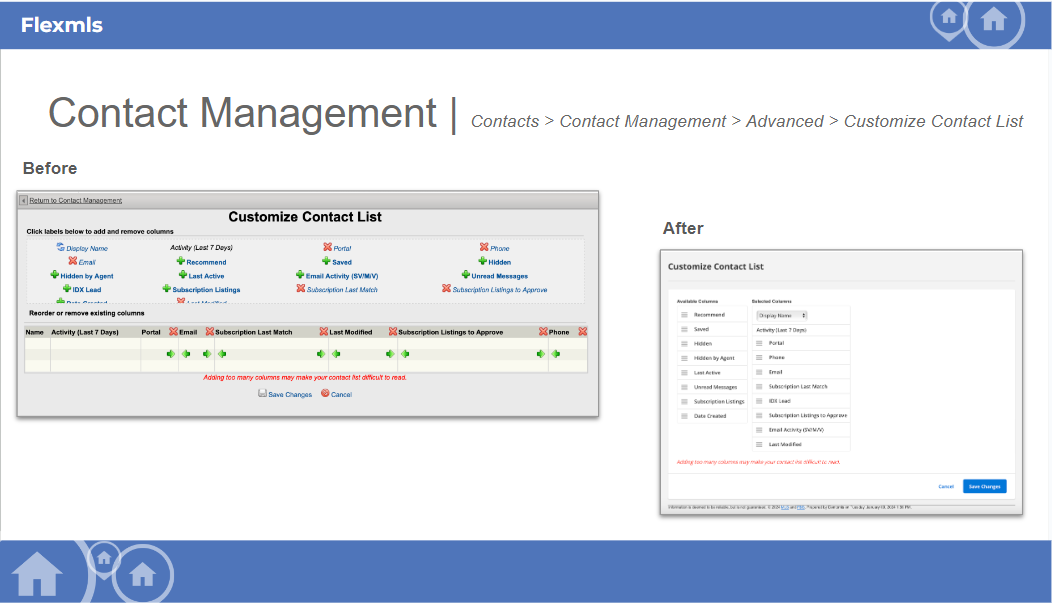 Flexmls Update: Contact Management User Interface