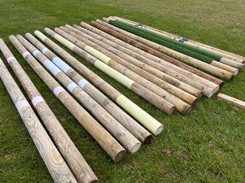 Rustic Poles - Plain | Skyline Show Jumps