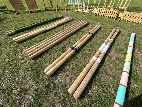 Rustic Poles - Painted | Skyline Show Jumps