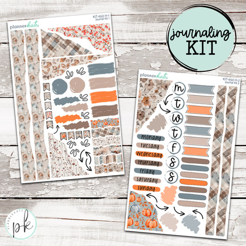KIT-650 H || "LET'S GET COZY" Journaling Kit | PlannerKate