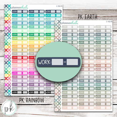 L-102 || WORK Planner Stickers | PlannerKate