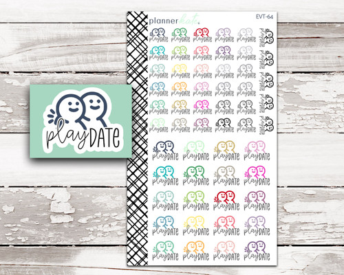 EVT-64 || PLAYDATE Event Sticker | PlannerKate