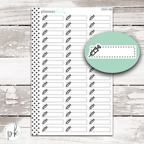 DASH-189 || SYRING/SHOT Dash Icon Planner Stickers | PlannerKate
