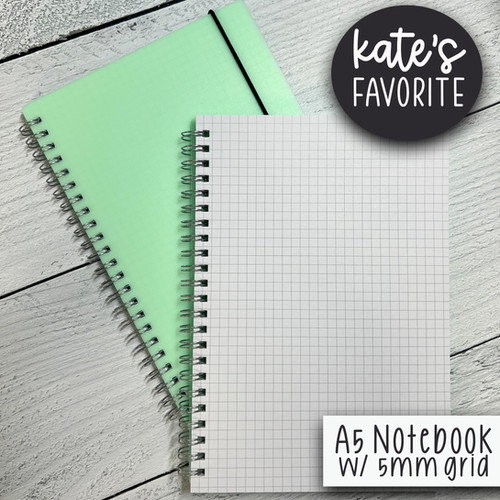 *SALE* Kate's Favorite - A5 Grid Notebook | PlannerKate
