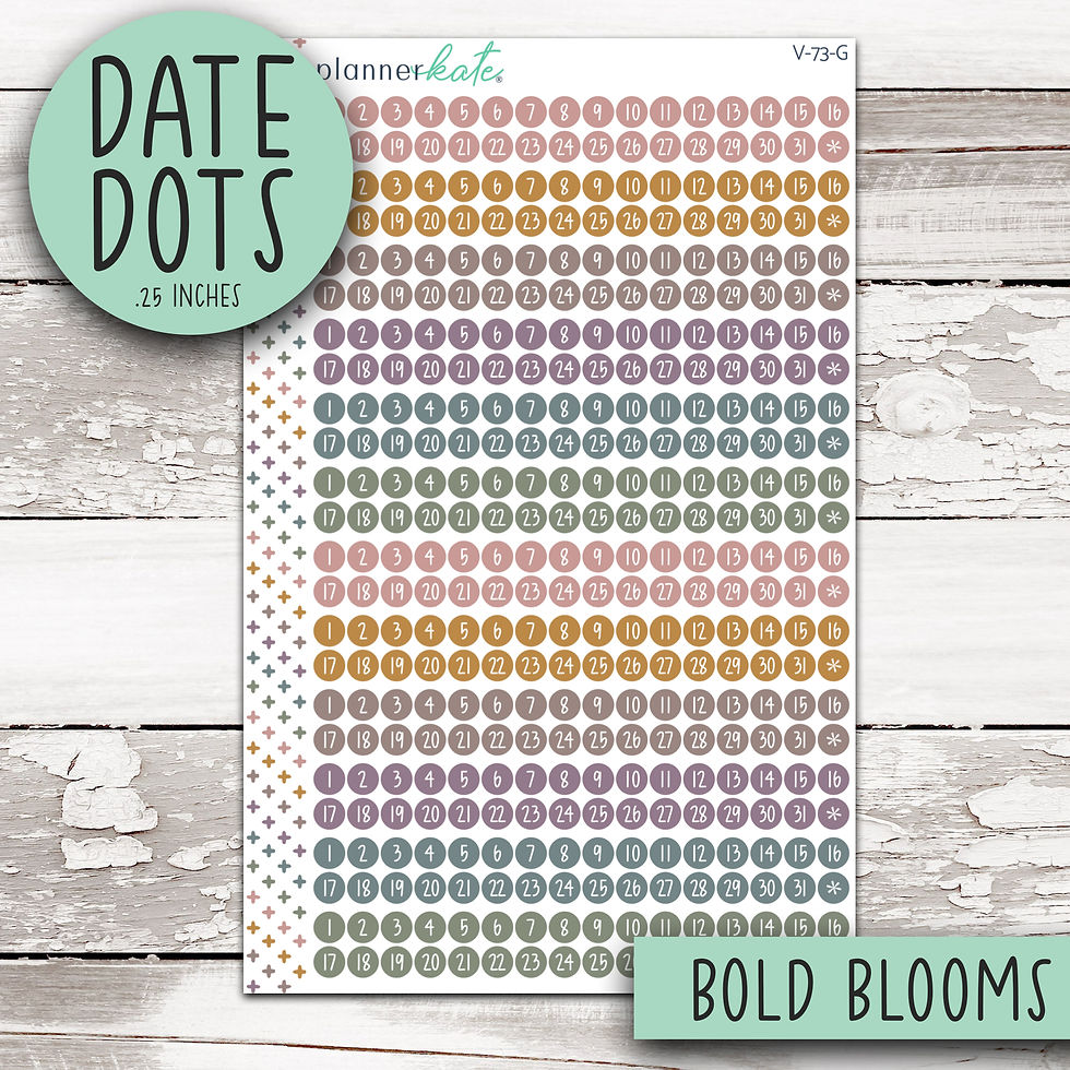 DATE DOTS | PlannerKate