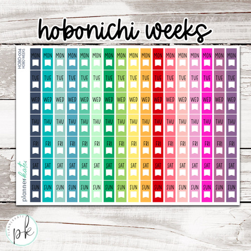 *RF SALE!* HOBO-004 || Hobonichi Weeks Weekly Day Strips | PlannerKate