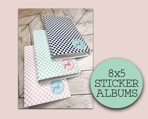 8x5 PK STICKER ALBUMS (1 Inch & .5 Inch) | PlannerKate