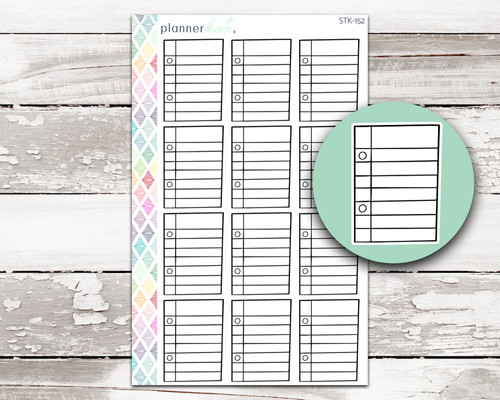STK-152 || DOODLE BOX Planner Stickers | PlannerKate