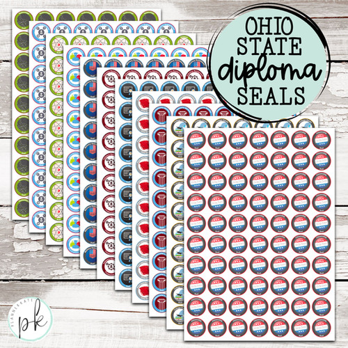 Ohio State Graduation Seals | PlannerKate