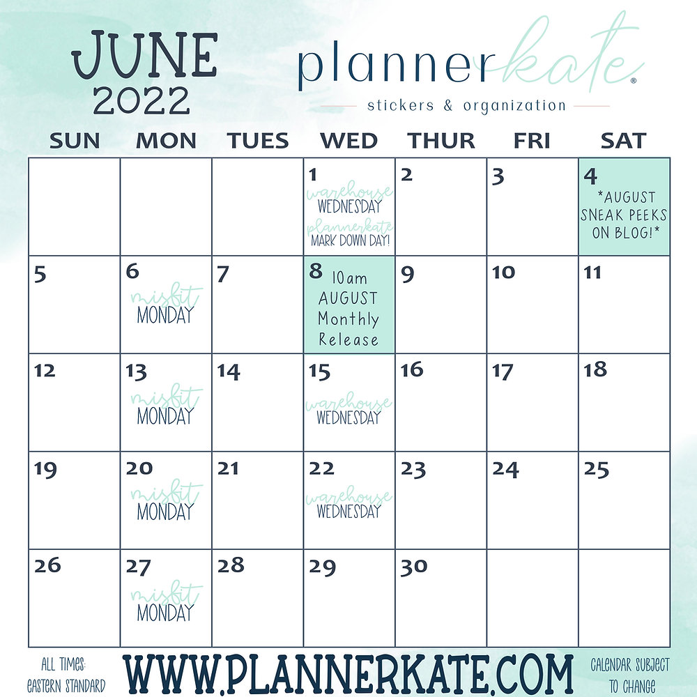 JUNE PK CALENDAR