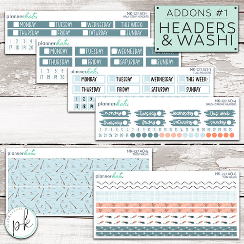 MK-727 ADD ONS #1 || "Reel Great Dad" Kit Add Ons - Headers / Washi ...