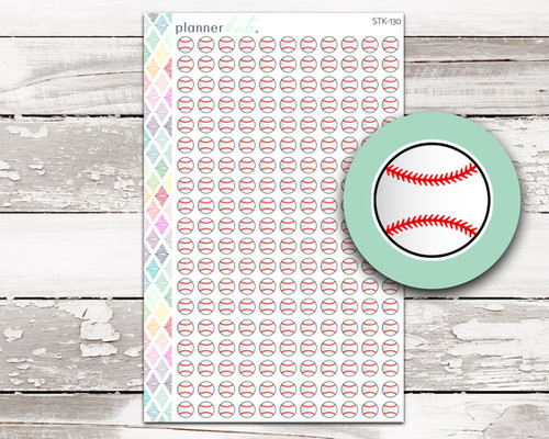 STK-130 || BASEBALL Planner Stickers | PlannerKate