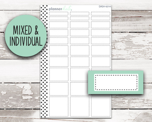 DASH-107 || BASIC DASH BOX Labels - Mixed & Hourly Time Sizes | PlannerKate