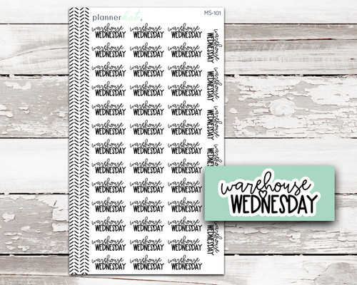 *RF SALE* MS-101 || PK Warehouse Wednesday Mixed Script Stickers ...