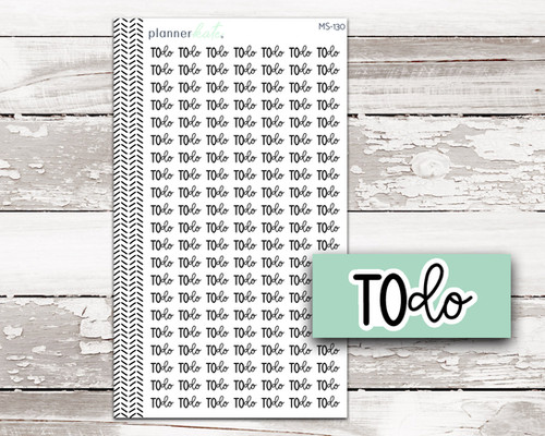 MS-130 || TO DO Mixed Script Stickers | PlannerKate