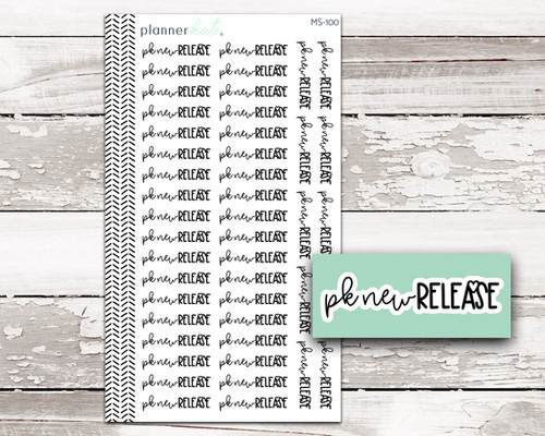 *RF SALE* MS-100 || PK New Release Mixed Script Stickers | PlannerKate
