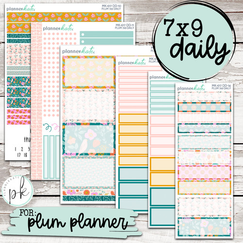 MK-617 PLUM 7x9 Daily || "EVERY LITTLE THING" Daily Kit | PlannerKate