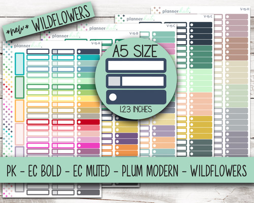 V-15 || A5 MIXED MONTHLY LABELS for PLANNER | PlannerKate