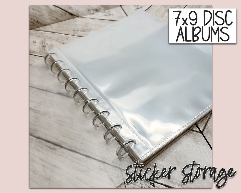 7x9 DISC ALBUM - Sticker Storage | PlannerKate