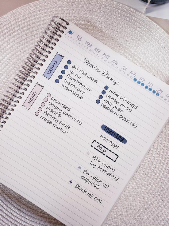 STK-165 || Perpetual Calendar Notebook Headers | PlannerKate