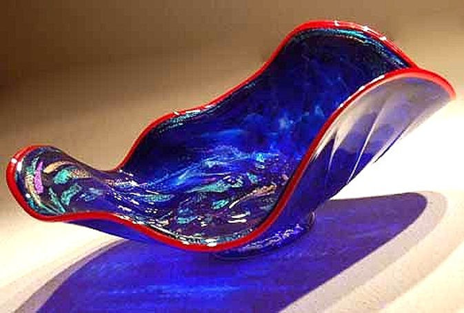 Glass Flower Wall Art | Blown Glass Platter | Blown Glass Ceiling Art ...