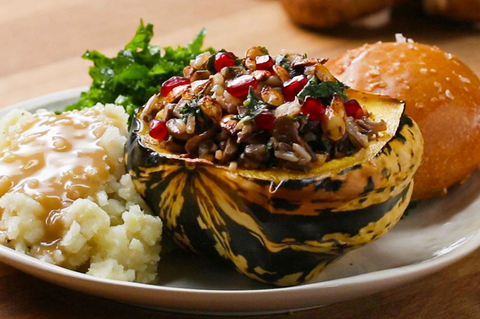 Festive Stuffed Acorn Squash