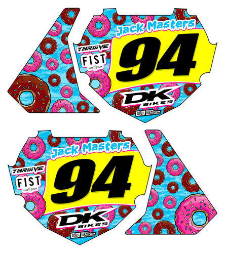 Donuts - Box Components Bike Stand Decals | SealCustomBmxPlates