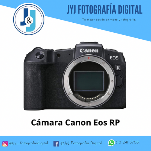 Camara mirroles Canon EOS RP (Solo Cuerpo) | J&J Fotografia Digi