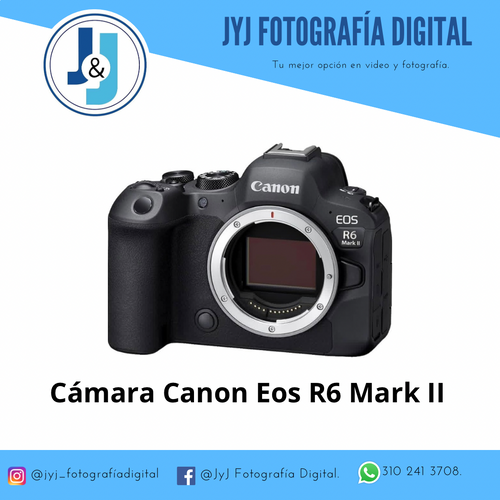 Canon Cámara sin espejo EOS R6 Mark II (cuerpo), cámara híbrida de ...