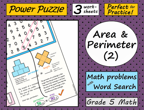 Area & Perimeter 2, Math (Grade 5) | Power Puzzle