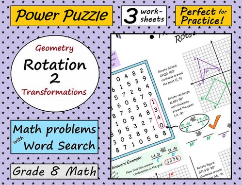 Rotation 2 - Graphing, Math (Grade 8) | Power Puzzle