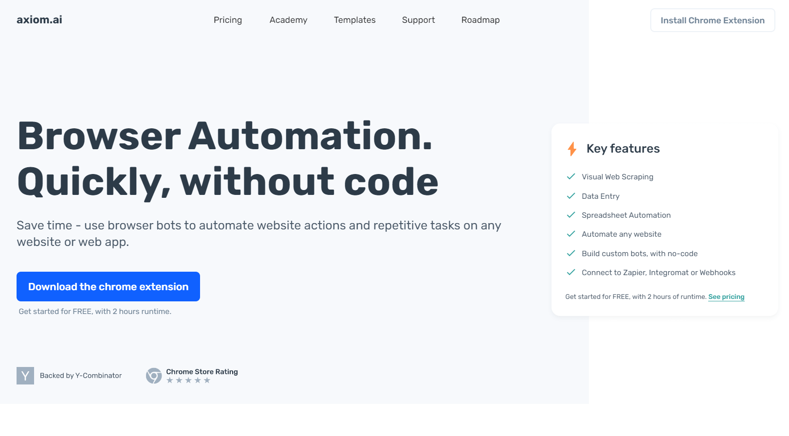 Axiom.ai | AI-Powered Browser Automation for Effortless Web Tasks