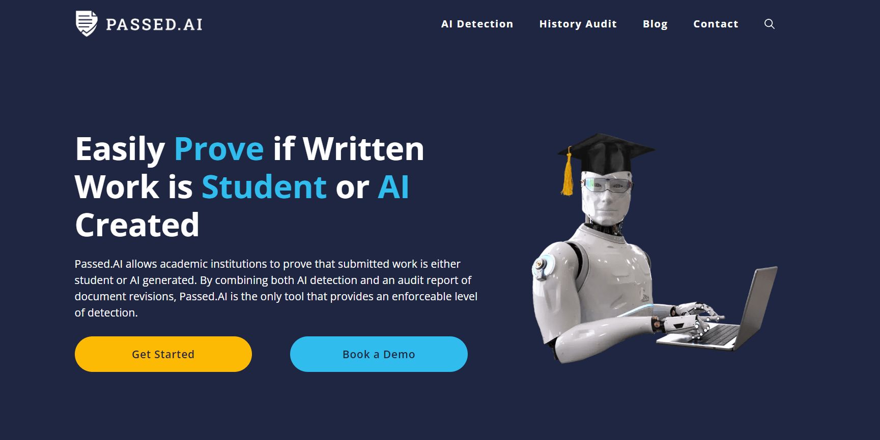 Passed.AI | Enforceable AI Content Detection for Academic Institutions