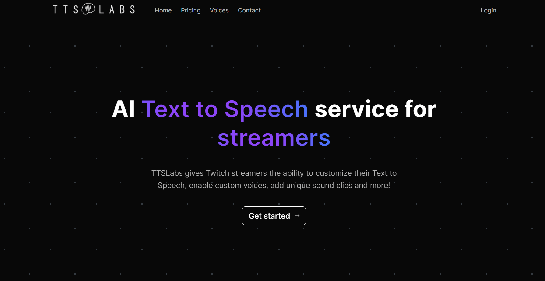 TTSLabs | Customized AI Text to Speech Service for Twitch Streamers