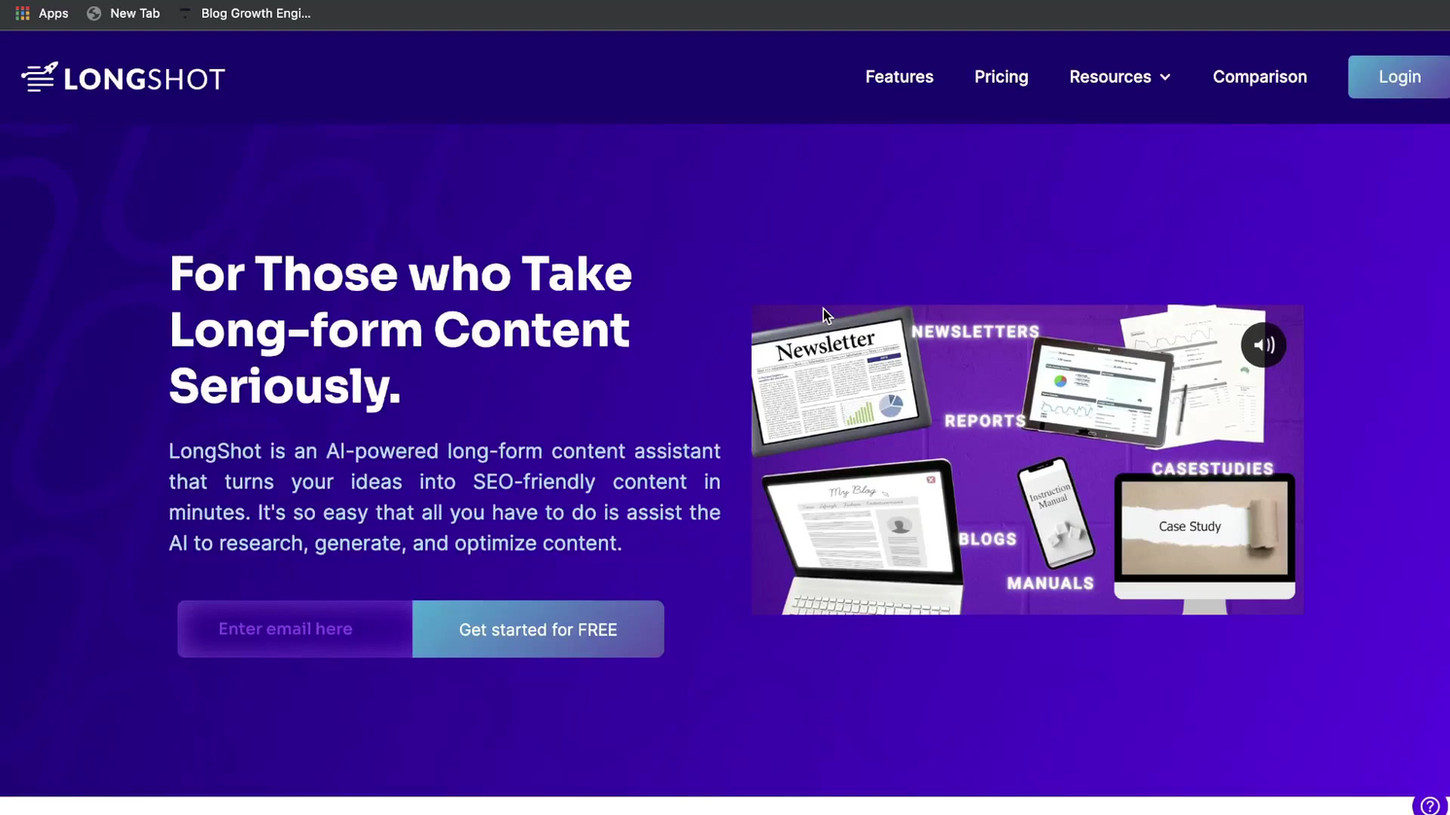Longshot | AI-Powered Content Generation & Optimization Tool