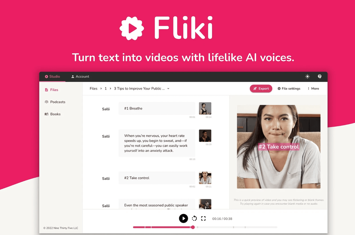 Fliki | AI-Powered Text to Video and Speech Creator
