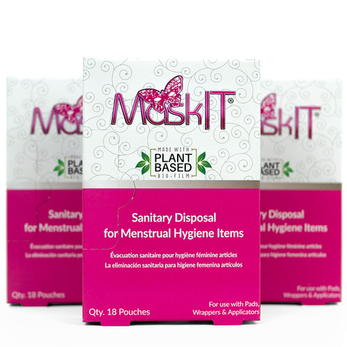 MaskIT Disposal Bags For Menstrual Pads - Value Pack (Qty. 54) | MaskIT