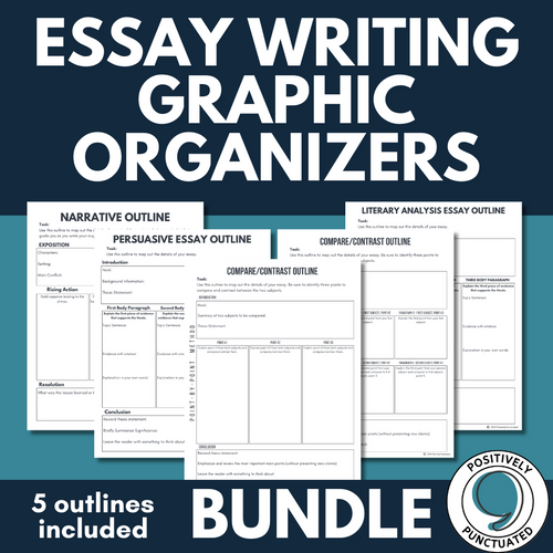 Essay Writing Graphic Organizer BUNDLE | Bre Ryan