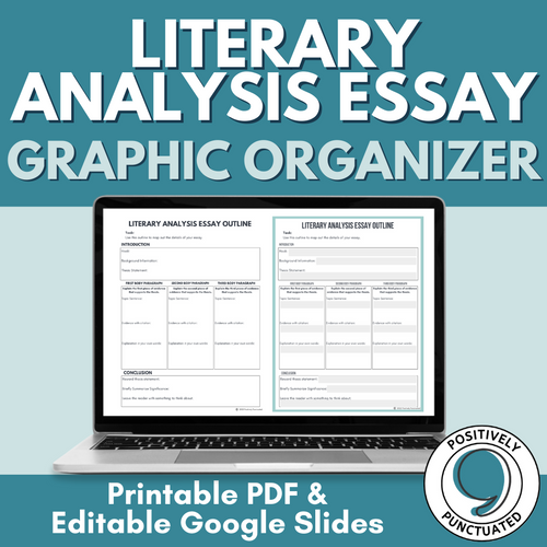 Literary Analysis Essay Graphic Organizer | Bre Ryan